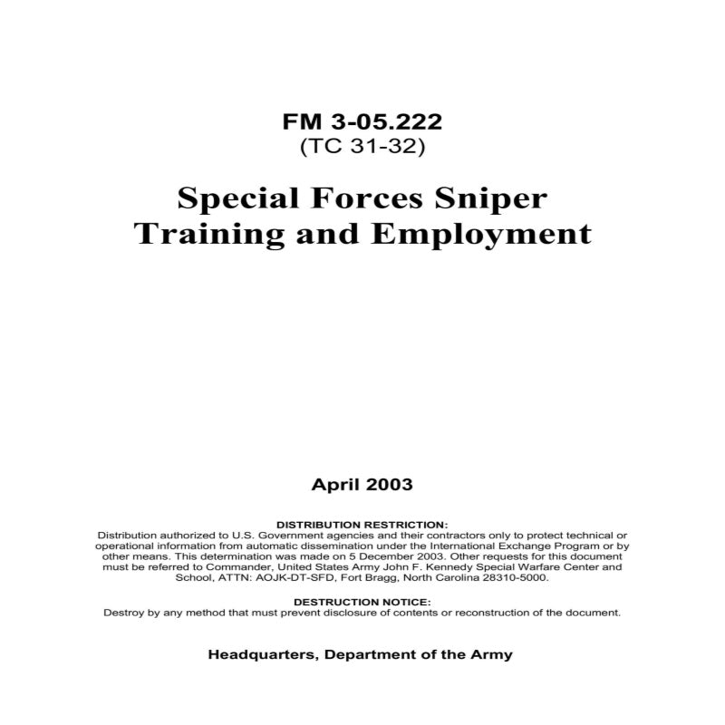 Special Forces Sniper Training — Better Bushcraft